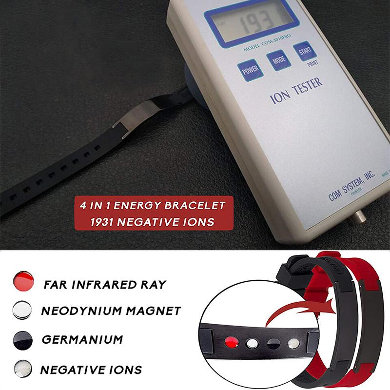 Anti Static Wrist Strap EMF Anti Radiation Bracelet Negative Ions Germ ...